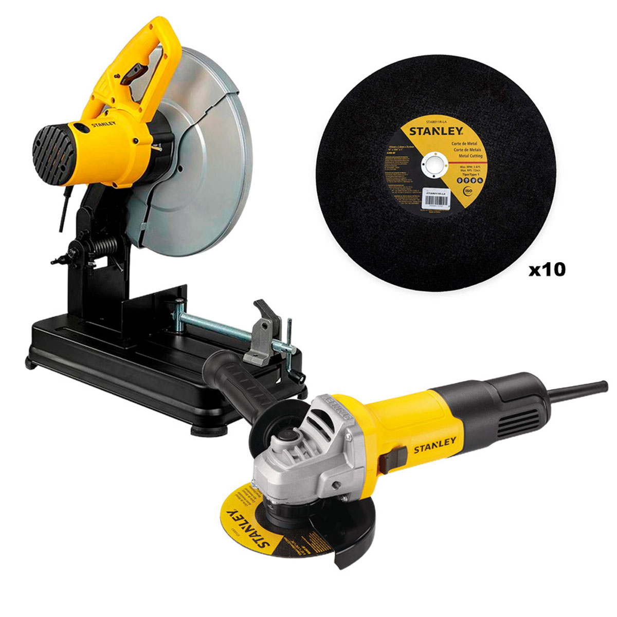 Tronzadora de Metales STANLEY SSC22 2200W + SG7115 + 10 discos STA8011R ...
